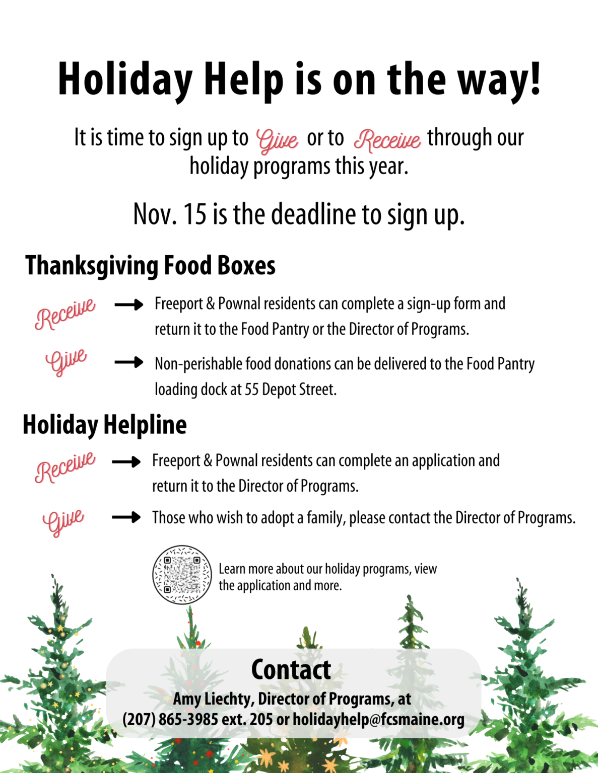 Sign Up for Holiday Help Today - Freeport Community Services