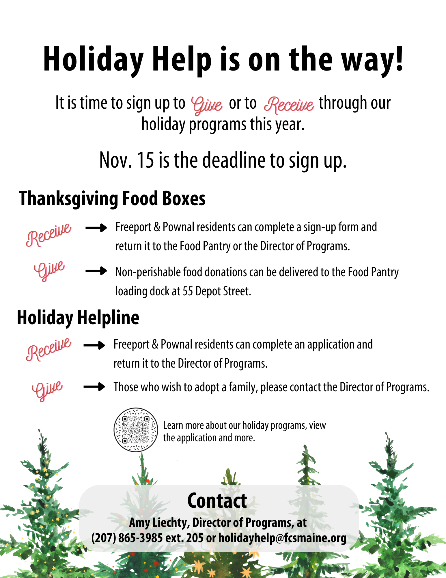 Sign Up for Holiday Help Today - Freeport Community Services