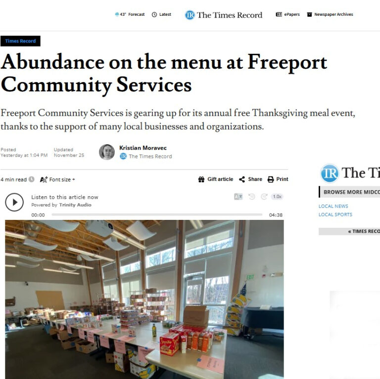 Freeport Community Services | Connecting neighbors, enriching lives